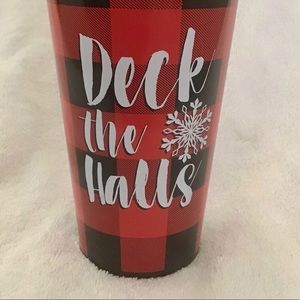 Dining | New Buffalo Check Lidded Travel Mug Deck The Hall | Poshmark